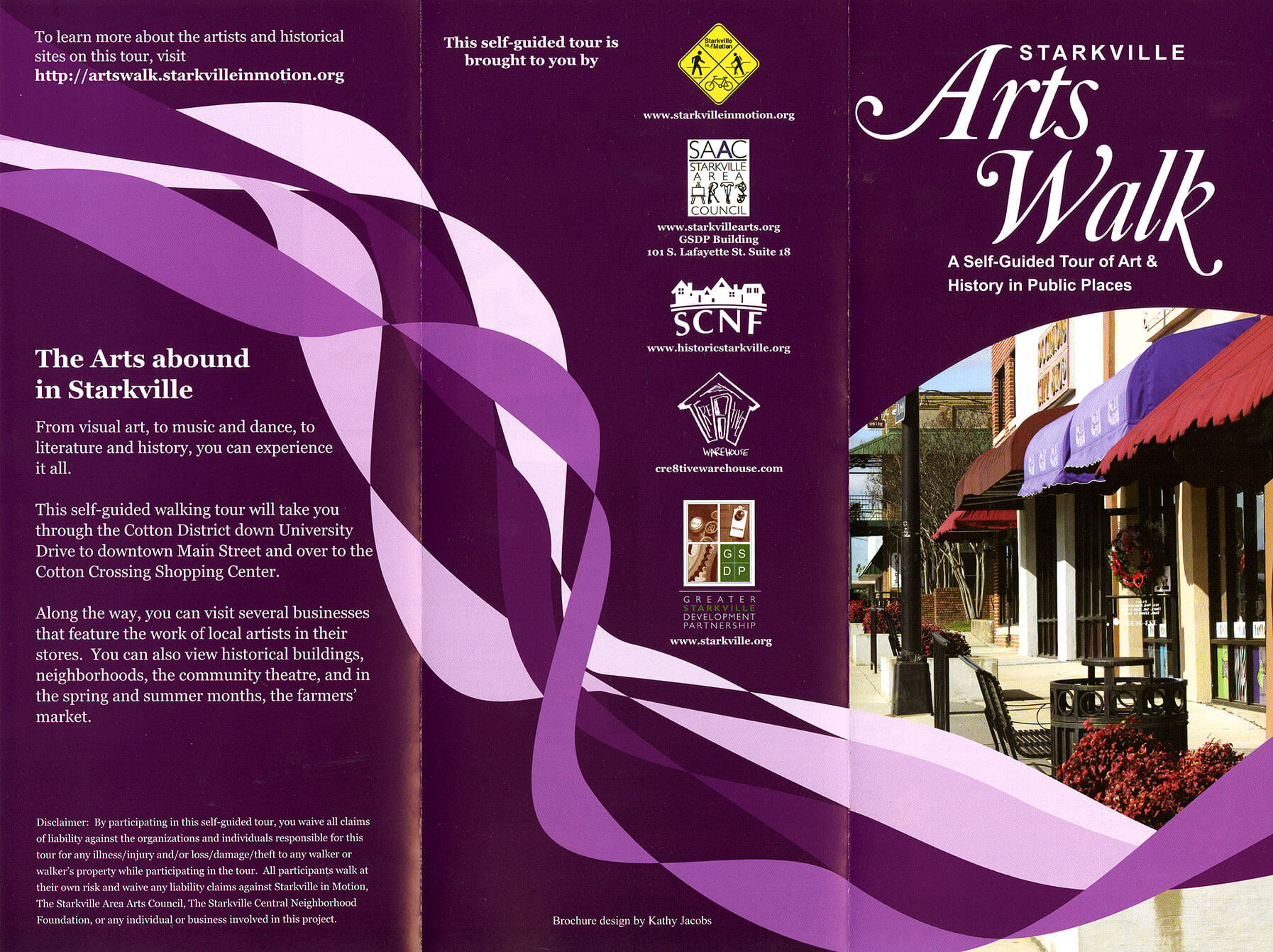 Starkville Arts Walk Brochure Design - Kathy Jacobs Design & Marketing