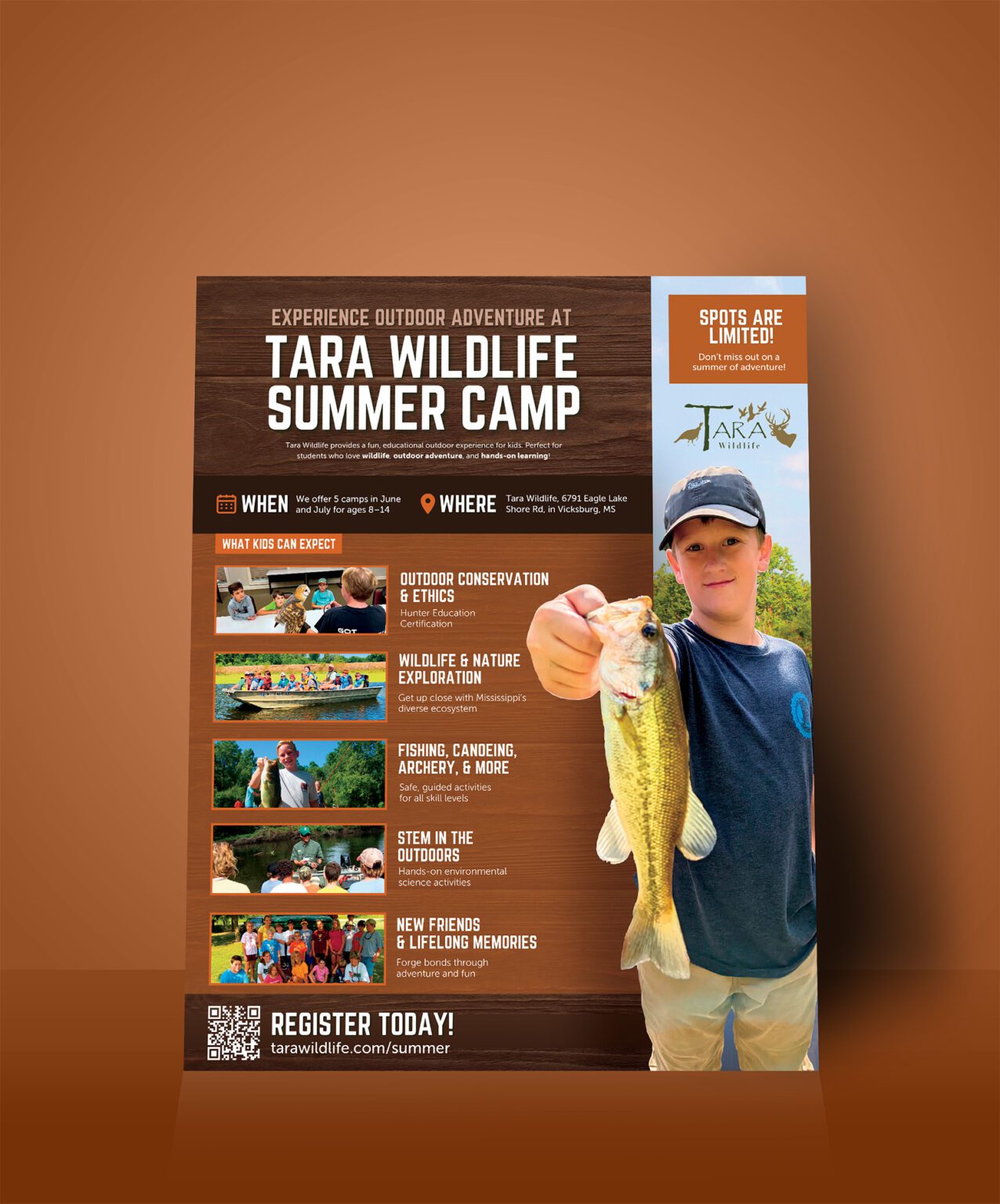 Poster Design Tara Wildlife Summer Camp - Kathy Jacobs Design & Marketing